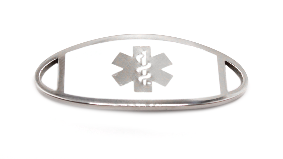 Stainless Steel Snow White Medical ID Tag